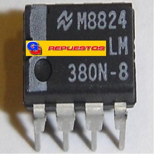 LM380N-8 CIRCUITO INTEGRADO AMPLIFICADOR DE AUDIO 1X2.5W / 10V-22V / 1.3A