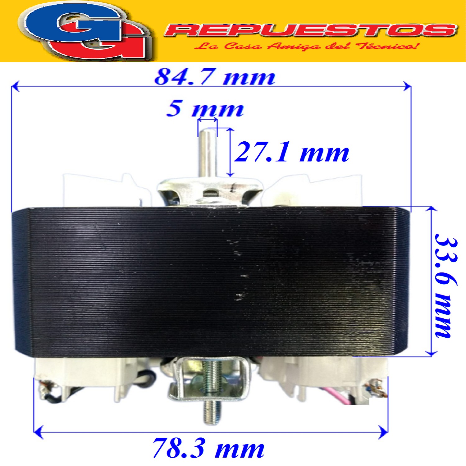 MOTOR PARA PURIFICADOR SPAR 125W K33 DX EJE DE 5MM ORIGINAL FABER ...