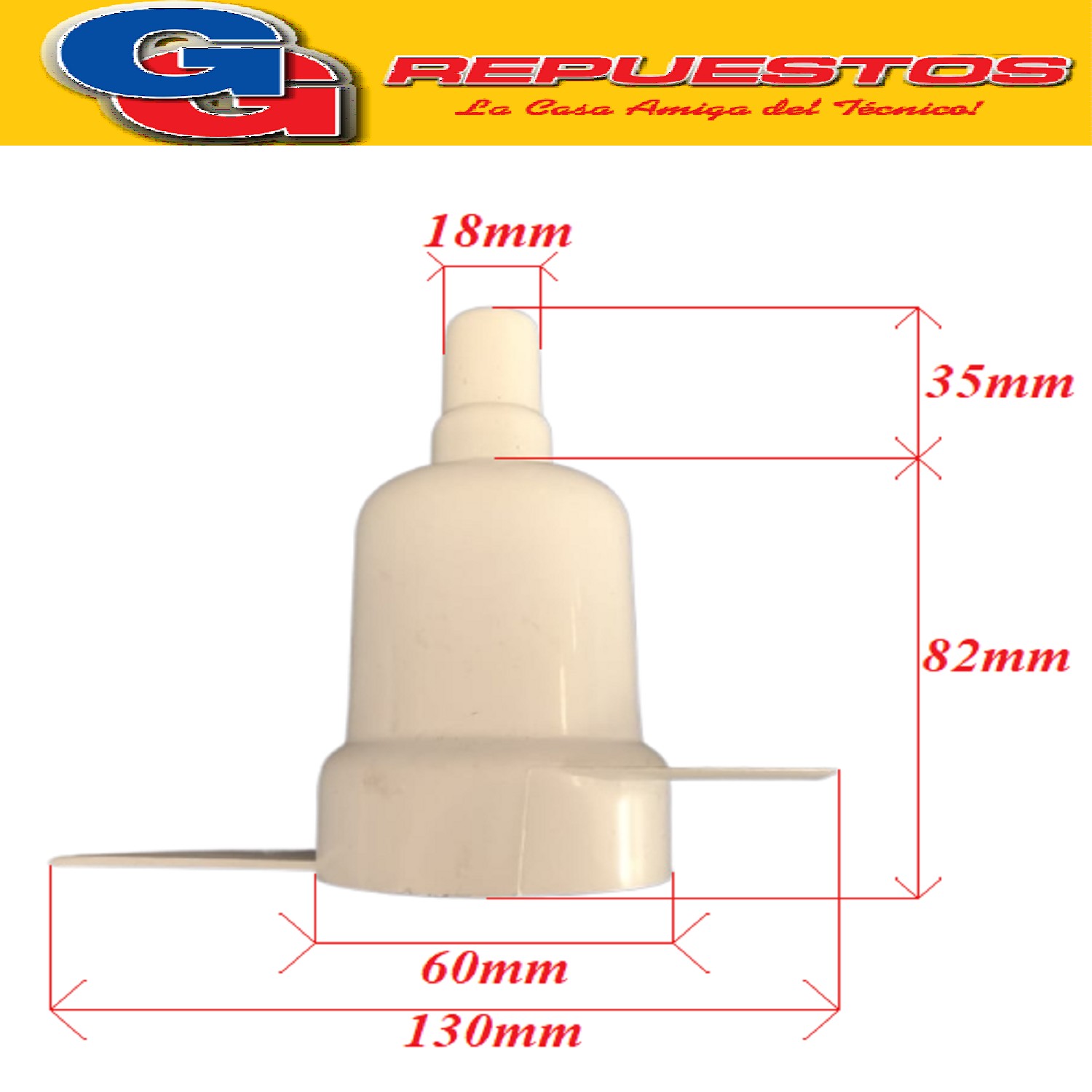 AMASADOR COLOR BLANCO PARA MULTIPROCESADORA MARCA LILIANA CO MPATIBLE CON LOS MODELOS AM740 / AM730